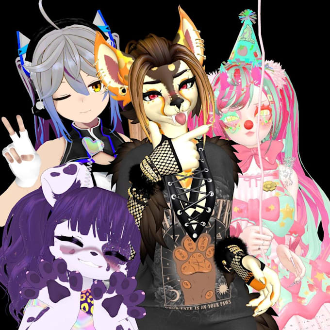 Do Vrchat Avatar 3d Avatar Vrc Avatar Vr Character 3d Model Vtuber