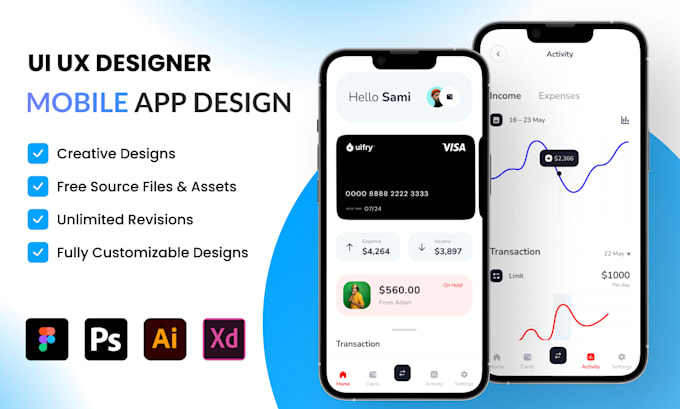 Design complete app ui ux design in figma by Johndesigneron | Fiverr