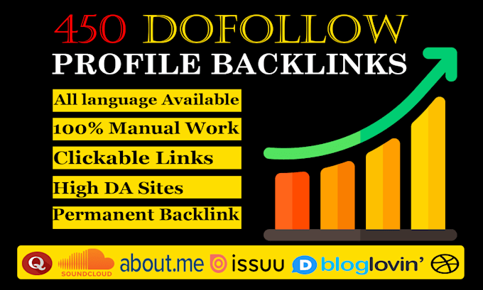 Mix 450 high quality dofollow profile backlinks by Optimizemaster | Fiverr