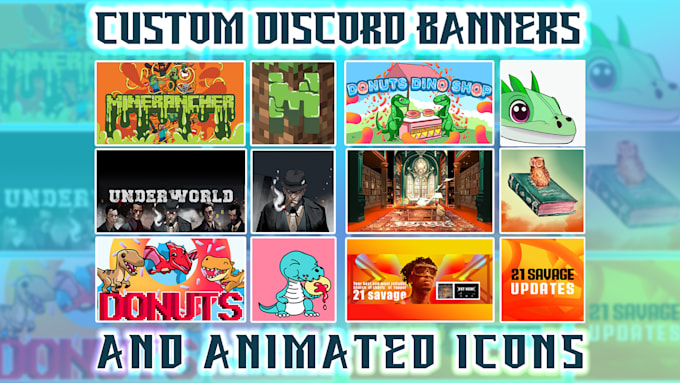 Make custom animated discord banners and icons by Ilsa_ahmed | Fiverr