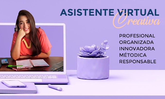 Be your creative virtual assistant by Andreanaperez | Fiverr