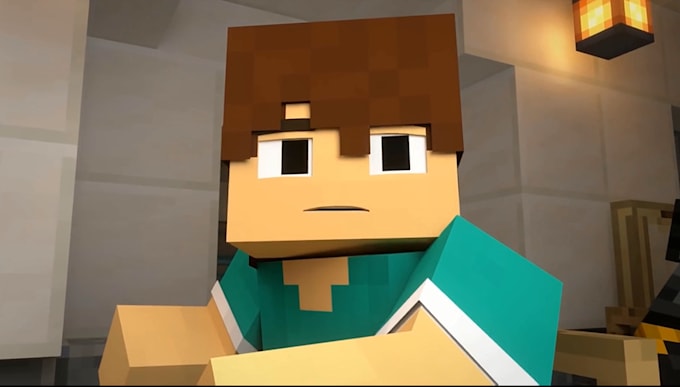 Create minecraft animation, 3d minecraft animation video, 3d minecraft ...