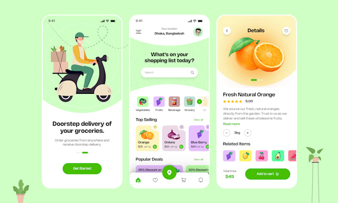 Do awesome mobile app ui ux design by Creativework007 | Fiverr
