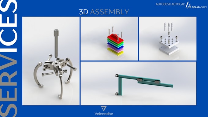 Make you 3d assembly designs by Valenadha | Fiverr