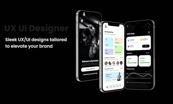 Do ui ux portfolio, mobile ui ux design, ux writing by Faiiizann | Fiverr
