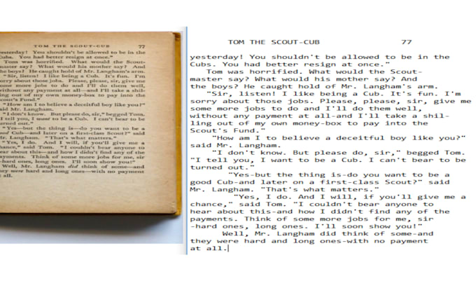 Create your 5 image content into text word format by Rockbror | Fiverr