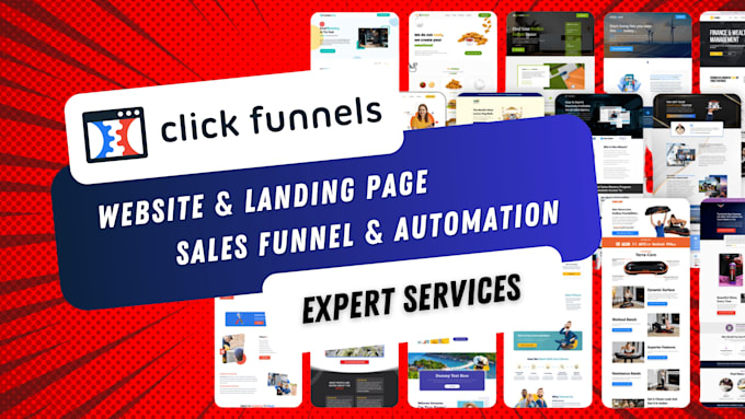 Build your clickfunnels sales funnel, website and landing page design by Funnelhubs | Fiverr