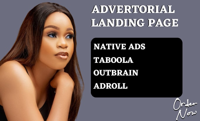 Create advertorial landing pages for native ads, taboola, outbrain and adroll by Zoey_danny | Fiverr
