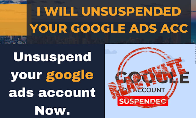 Unsuspended your google ads account, reactivate ads suspended on any issue by Micheal_pro55 | Fiverr