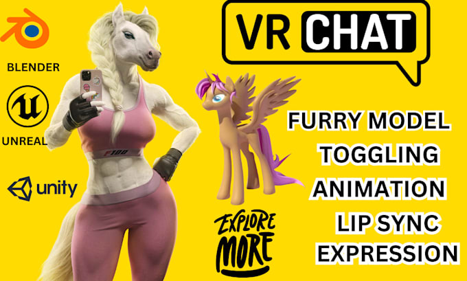 Create Custom Vrchat Avatar Furry Avatar Vseeface Ffix Fursona Nsfw By Benedethsanni Fiverr