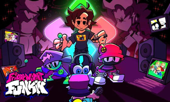 Fnf character sprite, fnf background, fnf logo, sprite sheet animation ...