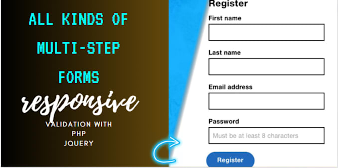 Design and validate contact forms and multistep forms by Bug_fixing1122 | Fiverr