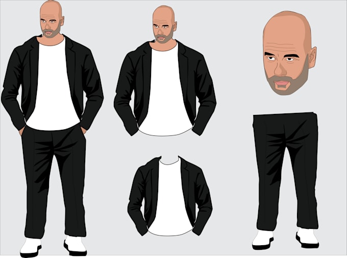 Do 2d character design, 2d cartoon character nft japanese anime ...