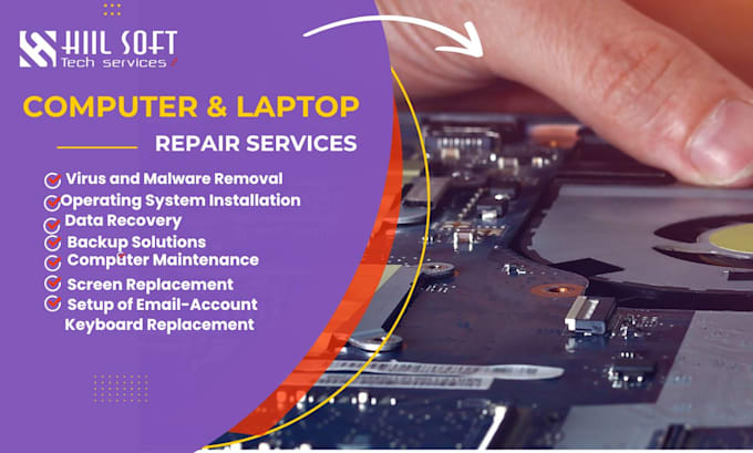 Provide you repair services for pcs and laptops, by Hiilsoft | Fiverr