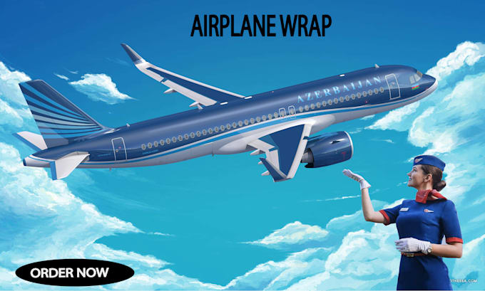 Do create airplane wrap design just in 24 hours by Airahub91 | Fiverr