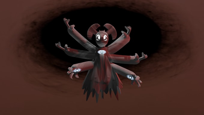 Design creepy 3d character in blender by Rod_2008 | Fiverr