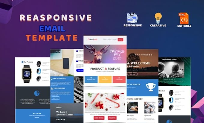 Design and develop responsive html email template by Nextlevel_ads | Fiverr