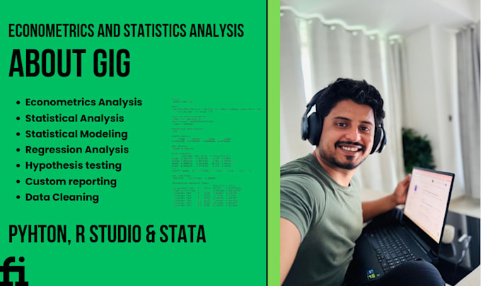 Do econometrics, statistical and time series data analysis in python and by Economic2021 | Fiverr
