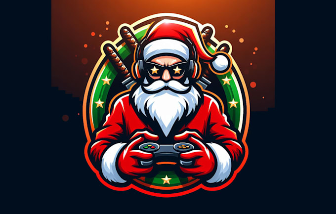 Design super santa gaming mascot logo for your company by Dolly_akte ...