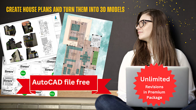 Create house plans and turn them into 3d models by Archihub2022 | Fiverr