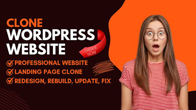 Design, redesign, rebuild, update, fix, copy clone or revamp wordpress website by Engrhamza786 ...