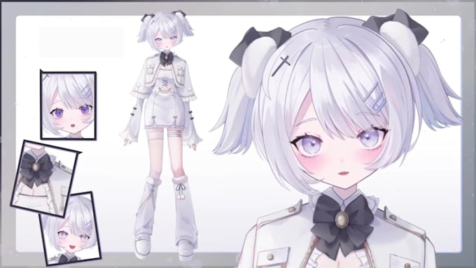 Design and rig 2d vtuber character, 2d vtuber model, live2d, anime for ...