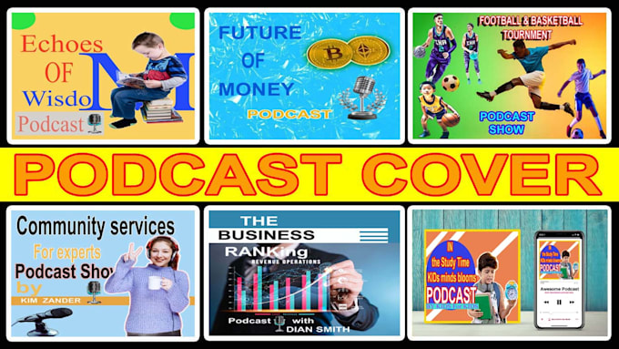 Design professional podcast cover art within hours by Shah_marri | Fiverr