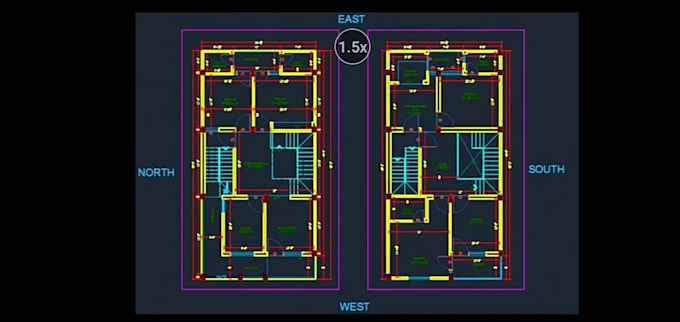 Design autocad 2d floor plans