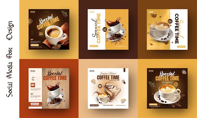 Create coffee shop menus, social media post design for cafes by ...