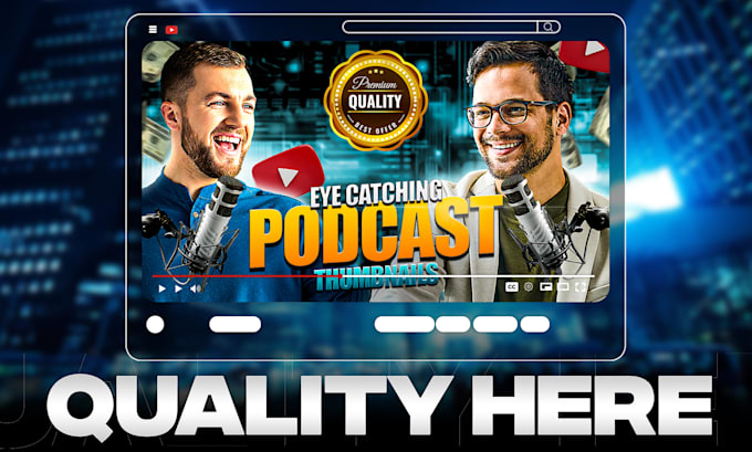 Create catchy podcast thumbnail for youtube fast by Hamidalikhaskhe ...