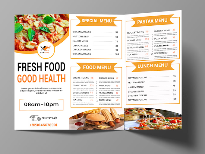 Design restaurant menu, food menu, brochure design by Graphic_daniyal ...