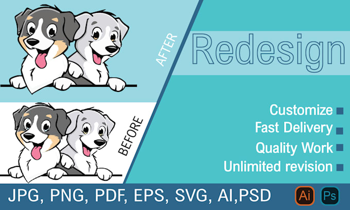 Recreate logo, redesign, redraw any design, image tracing by Tahminamukta4 | Fiverr