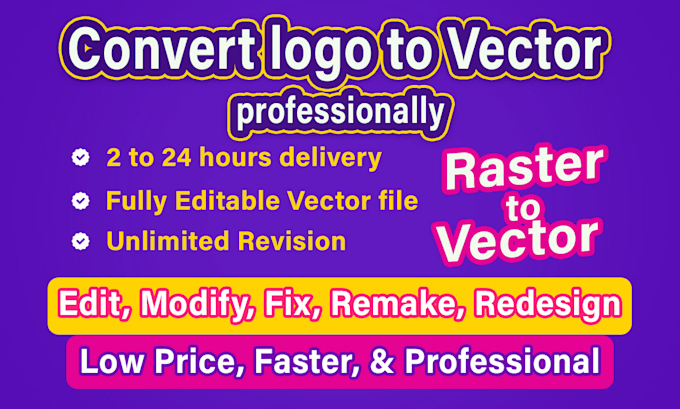 Remake, redesign, redraw, edit or update your existing logo creatively ...