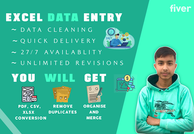 Clean excel data and analyse it by Dhiman_banty | Fiverr