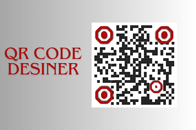 Design a custom qr cord with your logo by Tharsika2325 | Fiverr