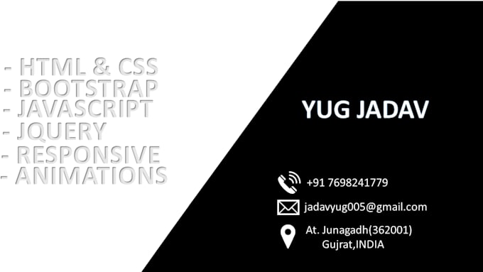 Do Frontend Web Development In Html Css Bootstrap Javascript Jquery By