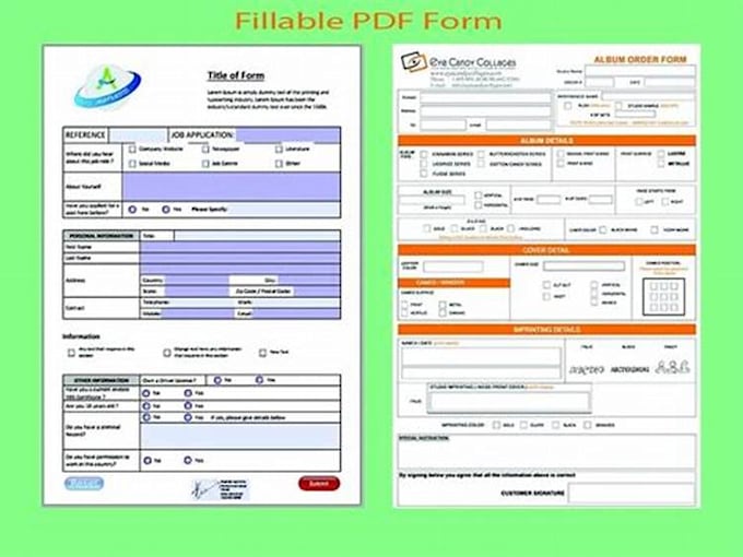 Design fillable pdf form by Ajaymahara2529 | Fiverr