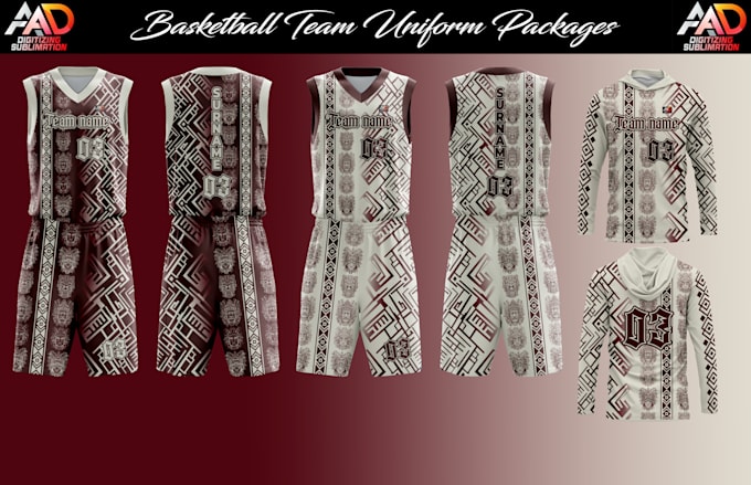 Create custom sublimation designs for sportswear 3d mockup by Aliyan ...