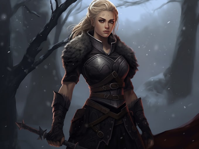 Draw illustrate dnd character art and dnd character art by Hainas | Fiverr