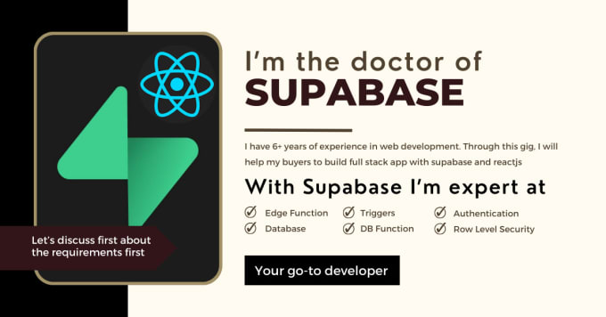 Build Fullstack App With Reactjs Nextjs And Supabase By Arifulislam496 Fiverr