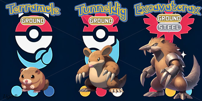 Make any fakemon with evolutions and shiny variants by Dr_liger | Fiverr