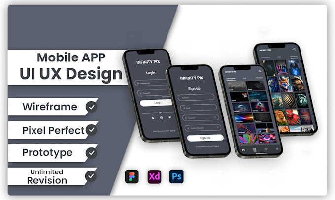 Create unique app ui ux design or mobile ui ux design by ...