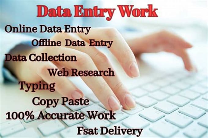 Do typing job, data entry work, file conversion, proofreading by Roopaljain07 | Fiverr