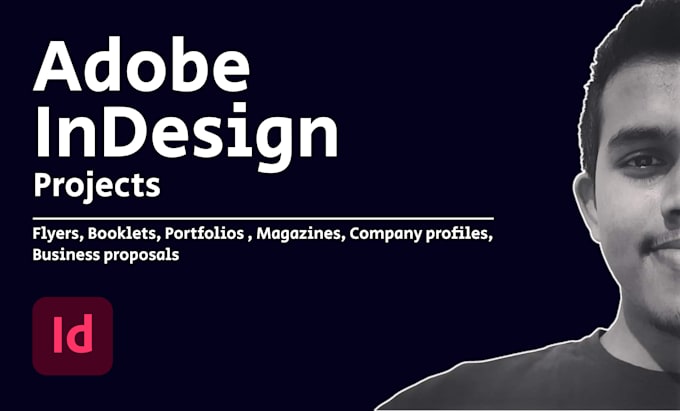 Design your projects using adobe indesign by Movindug | Fiverr