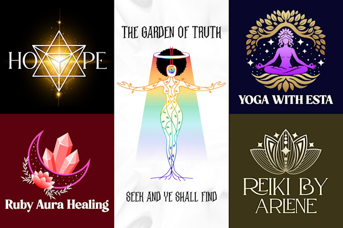 Do custom sacred geometry, mystical, yoga, holistic, spiritual logo ...