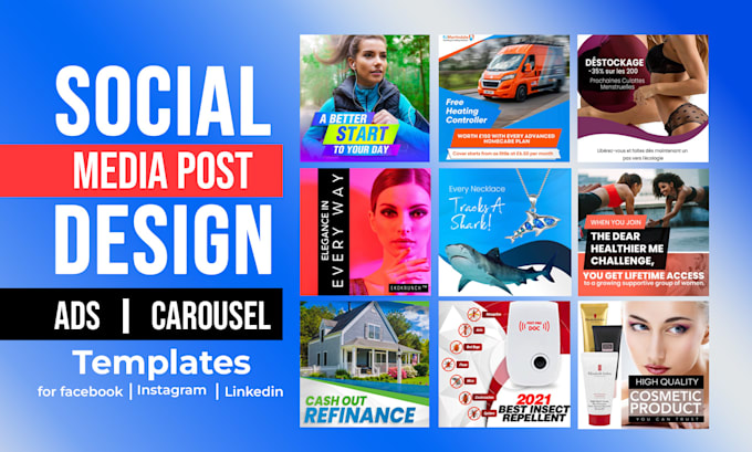 Create editable social media post designs, or any social media flyer by Sumon_360 | Fiverr