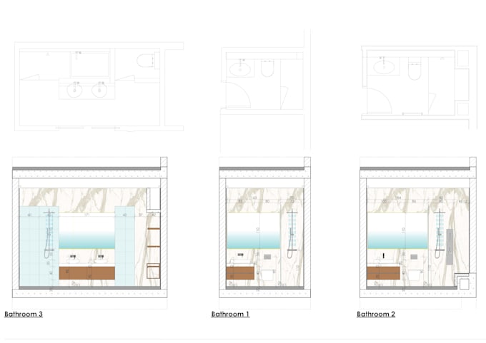 Design your bathroom floor plan and details by Saidhaidara | Fiverr