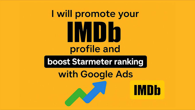 Promote your imdb profile and boost starmeter ranking by Imdbstar | Fiverr