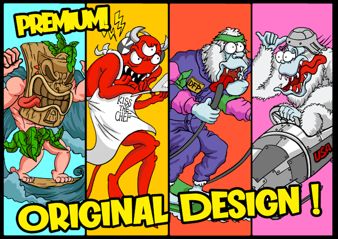 Draw custom cartoon character illustration or cartoon mascot by ... Draw custom cartoon character illustration or cartoon mascot by ...