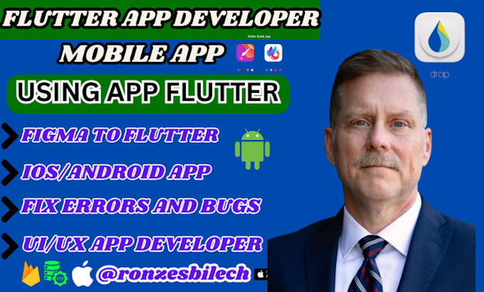Build flutter mobile app development ios app development android app ...